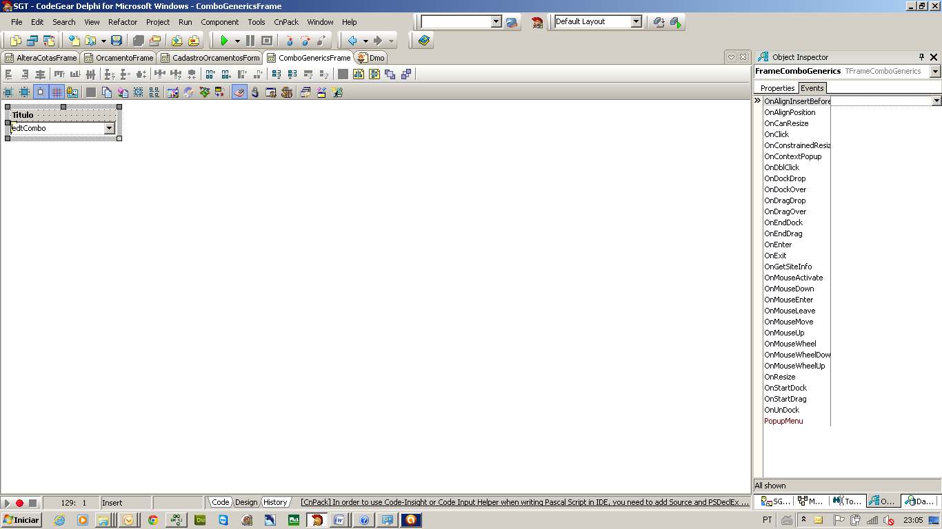 Criando telas genéricas com TFrame em Delphi - DevMedia