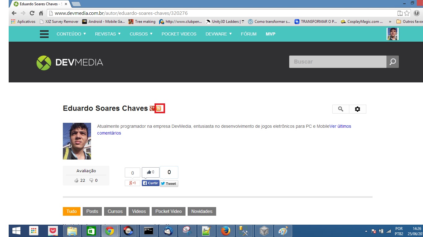 Como receber notificações de um autor DevMedia via RSS - DevMedia Como receber notificações de um autor DevMedia via RSS - DevMedia
