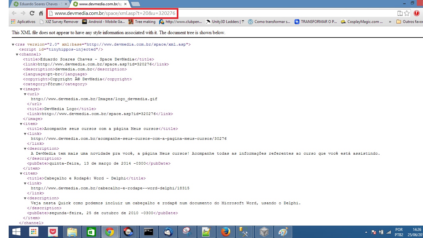 Como receber notificações de um autor DevMedia via RSS - DevMedia Como receber notificações de um autor DevMedia via RSS - DevMedia