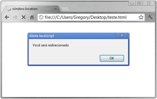 Javascript: Exibindo mensagens e redirecionando - DevMedia
